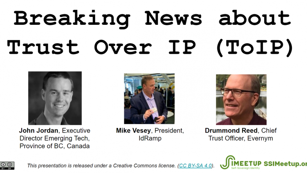 Learn about the Trust Over IP (ToIP) stack – Webinar